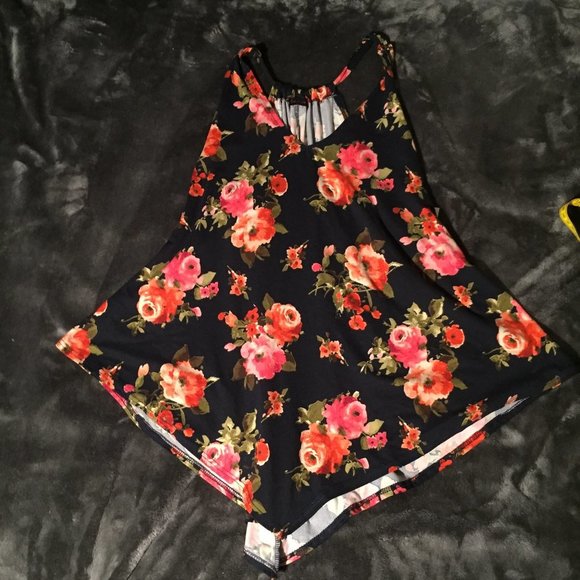 Tops | Red Rose Tank Topdress | Poshmark